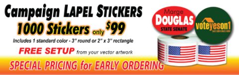 Poly-Cardboard and Fold-Over Political Yard Signs - Political Campaign ...